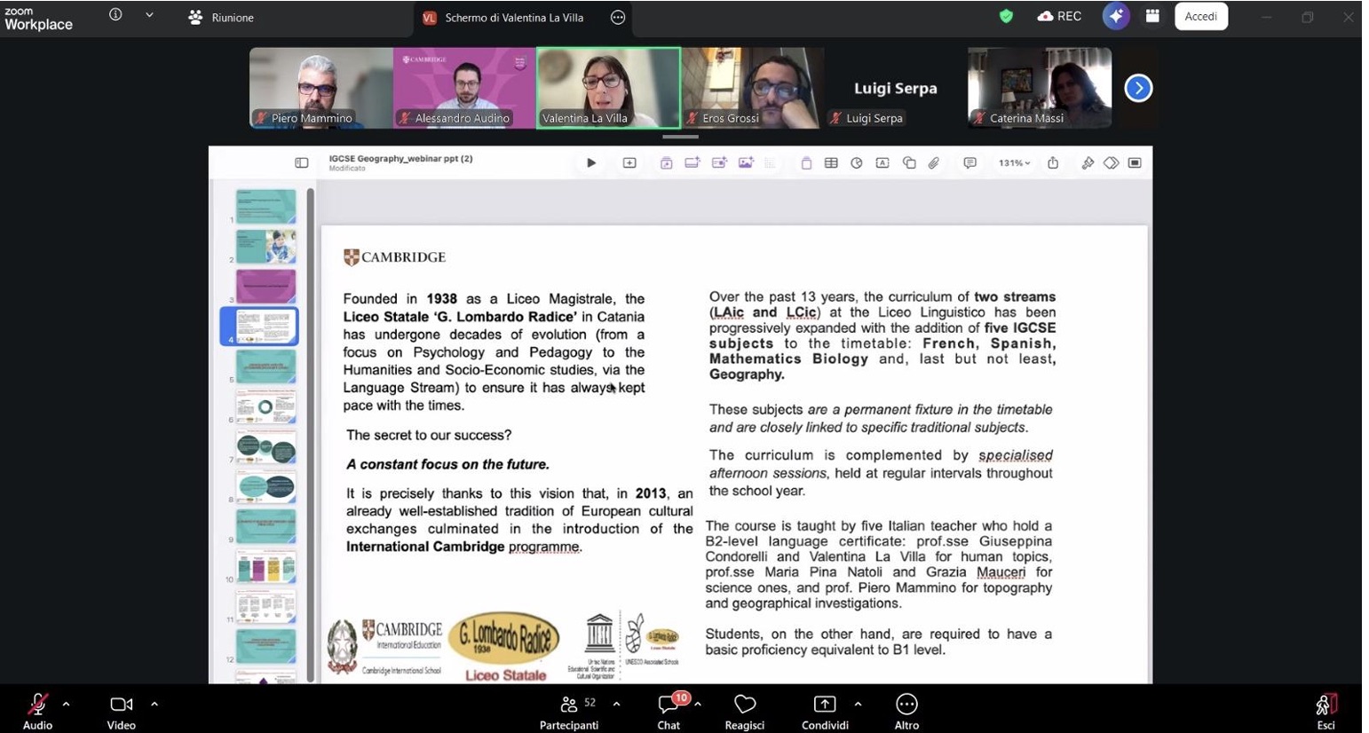 IGCSE Geography: il Liceo "G. Lombardo Radice" di Catania conquista ...